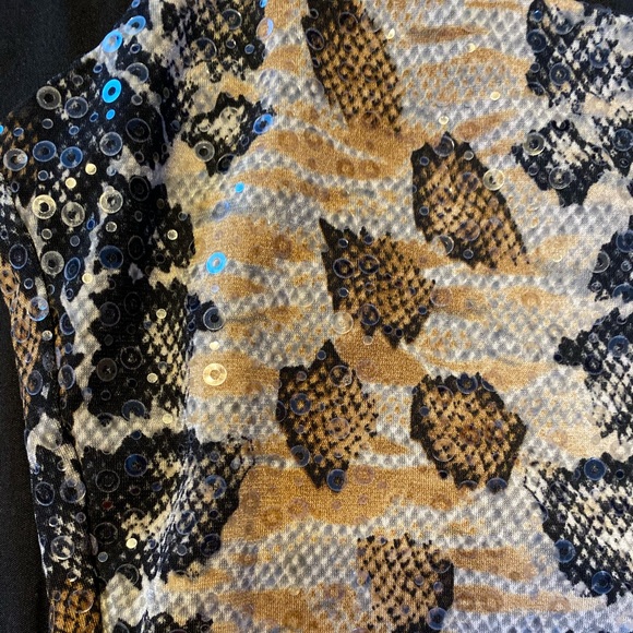 Windsor | Tops | Snakeskin Sequin Crop Top | Poshmark